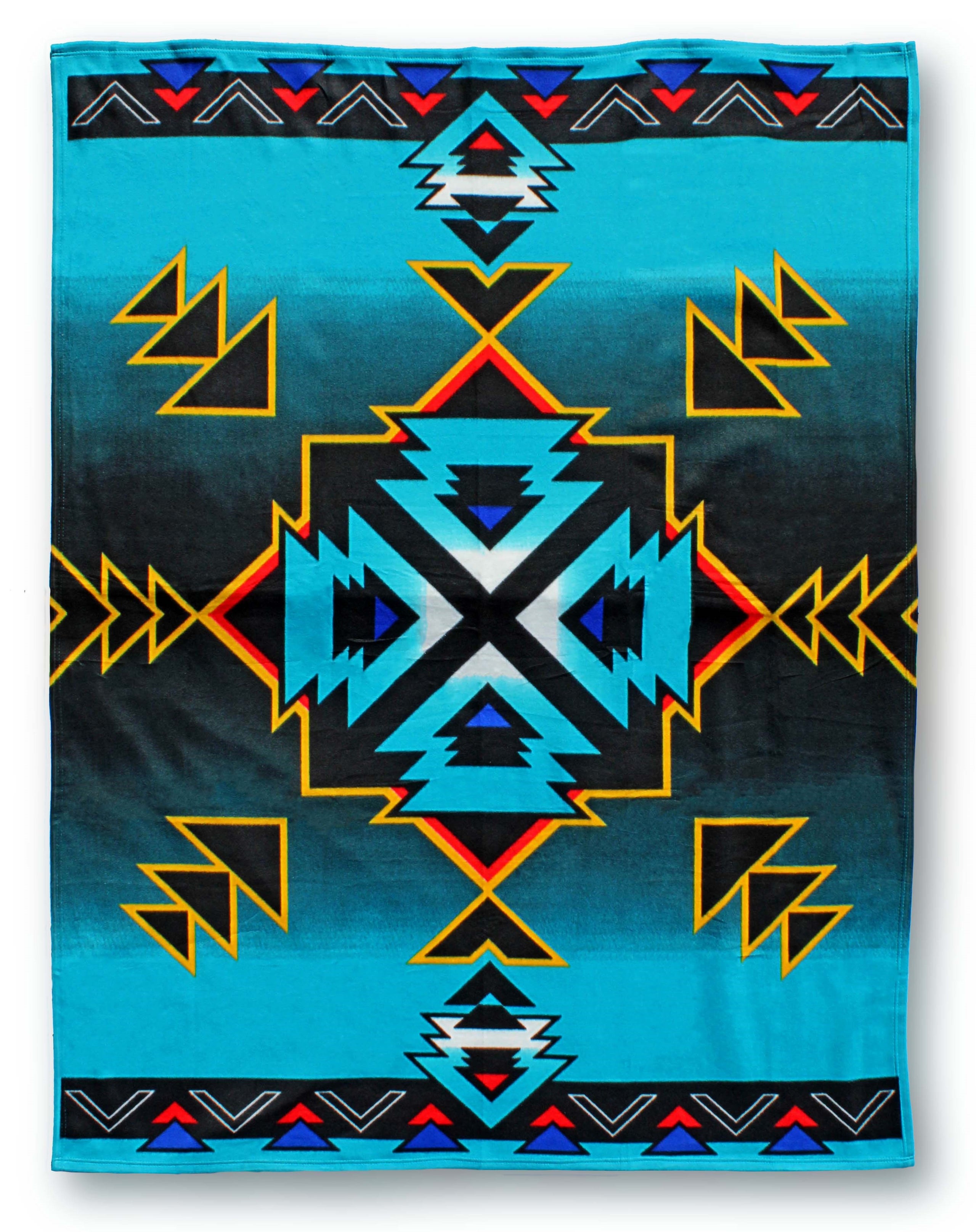 Hogan Turquoise Polar Fleece Blanket | Pacific Blanket Trading Post