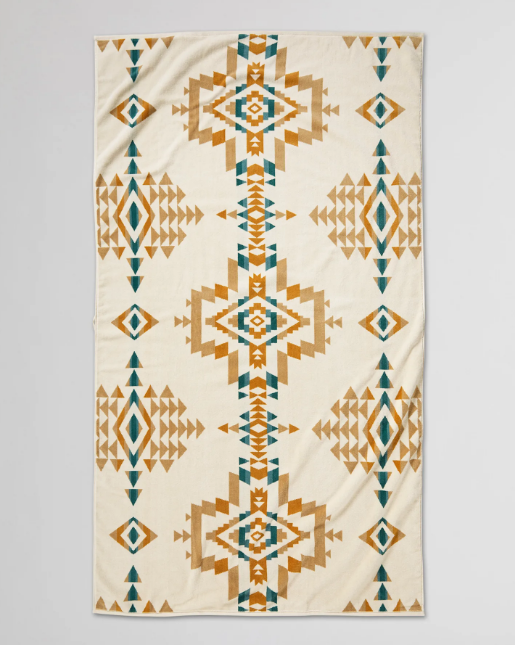 Rock Point Ivory Spa Towel by Pendleton | Pacific Blanket Trading Post